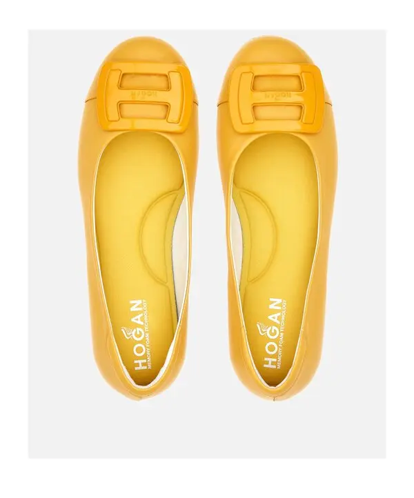 Hogan H661 Slip-on Ballerinas - Yellow
