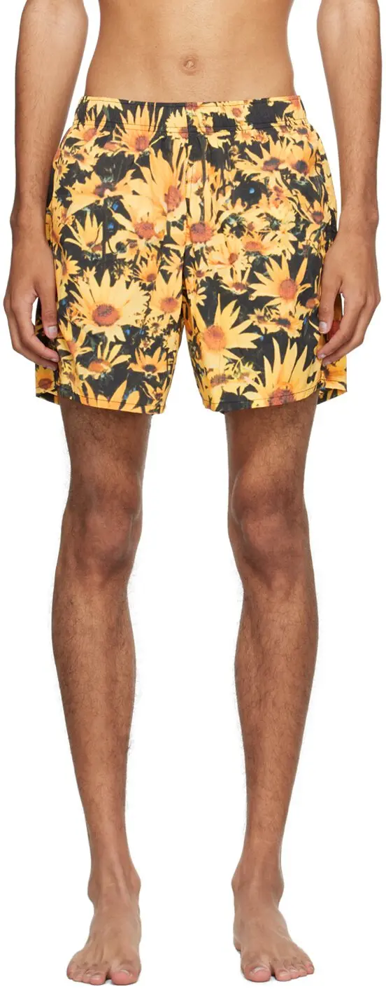 JIL SANDER Sunflower Print Swim Shorts