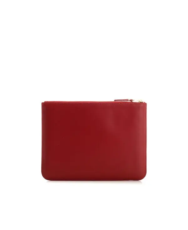 Comme Des Garçons Logo Wallet - Red