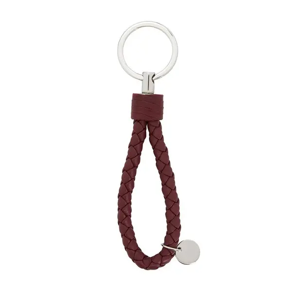 Bottega Veneta Intrecciato Key Ring - Red