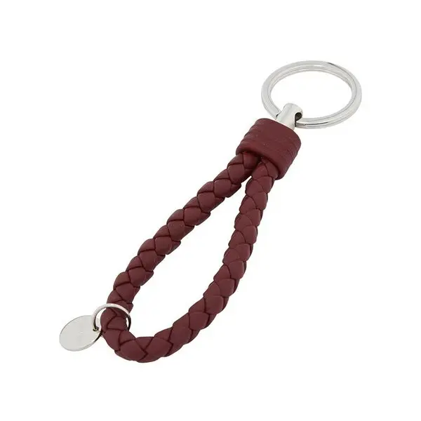 Bottega Veneta Intrecciato Key Ring - Red