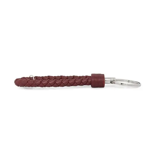 Bottega Veneta Intrecciato Key Ring - Red