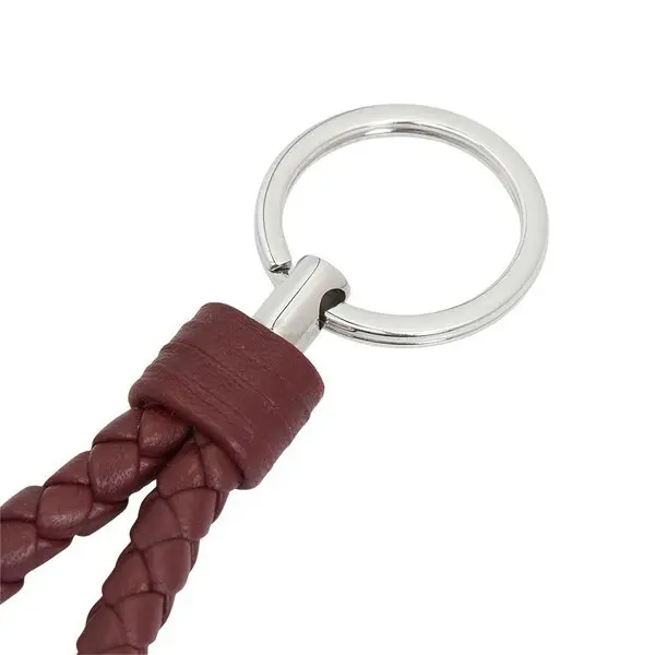 Bottega Veneta Intrecciato Key Ring - Red