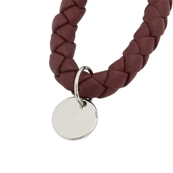 Bottega Veneta Intrecciato Key Ring - Red