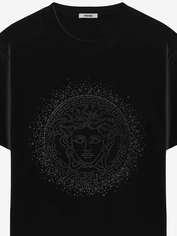 Versace Embellished Crewneck T-shirt