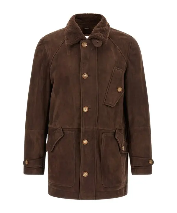 Brunello Cucinelli Shearling Coat - Brown
