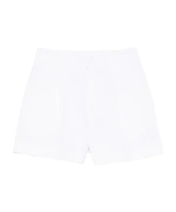 DONDUP Pleated Relaxed Fit Shorts - White