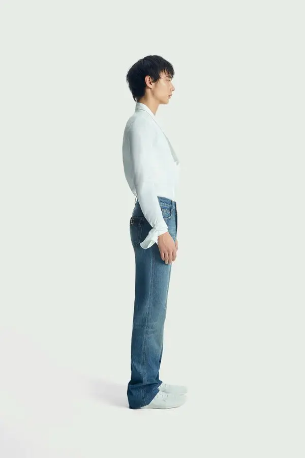 Coperni High Waist Button Jeans