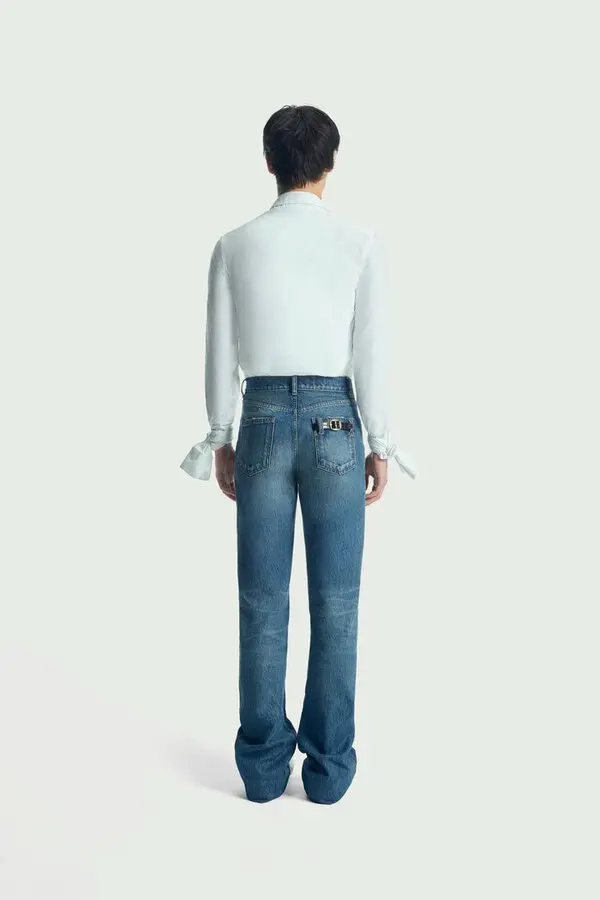 Coperni High Waist Button Jeans