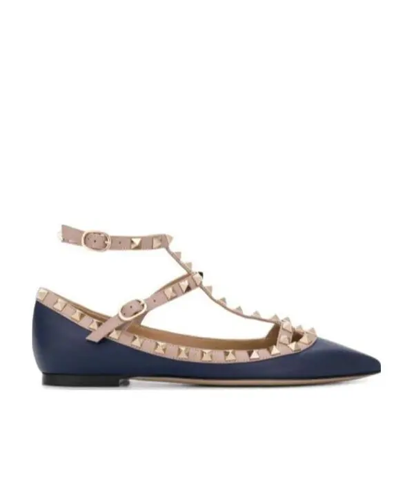 Valentino Garavani Rockstud Pointed Ballet Flats