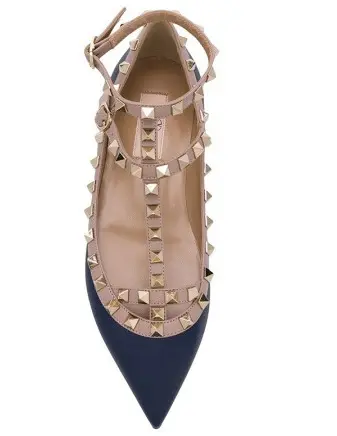 Valentino Garavani Rockstud Pointed Ballet Flats
