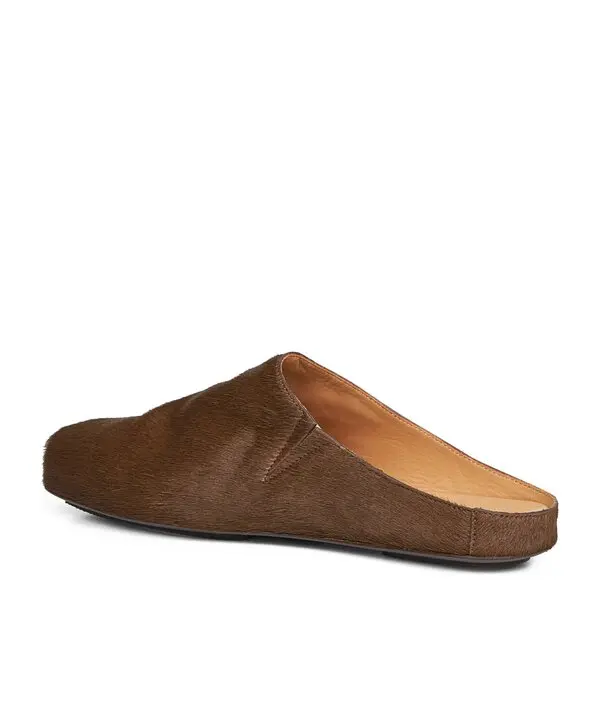 UMA WANG Round-toe Slippers