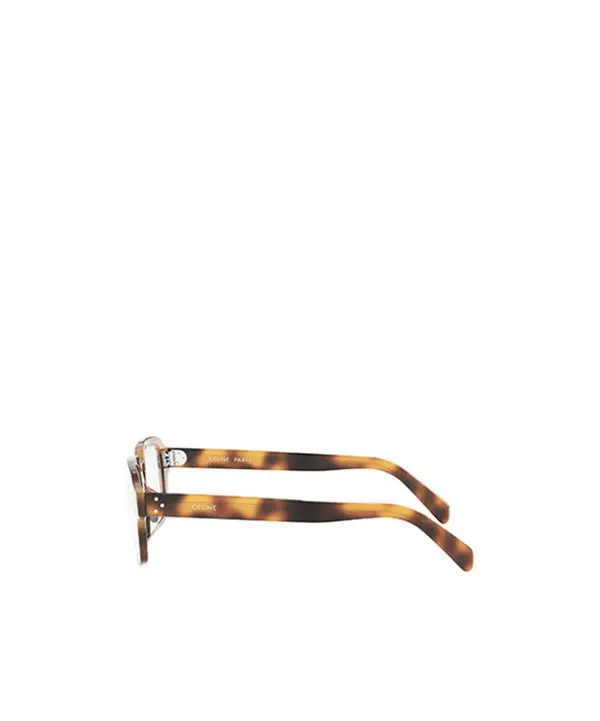 Celine Geometric Frame Eyeglasses - Brown