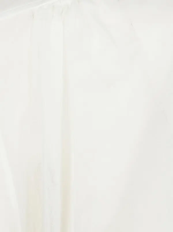FORTE_FORTE Band Collar Buttoned Shirt - White