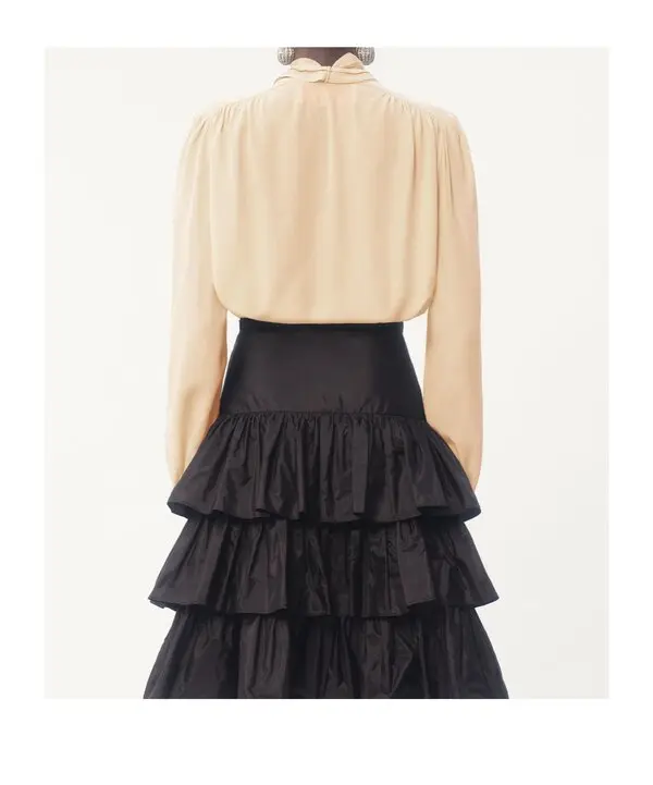 Valentino Garavani Crepe De Chine Bow Detail Shirt