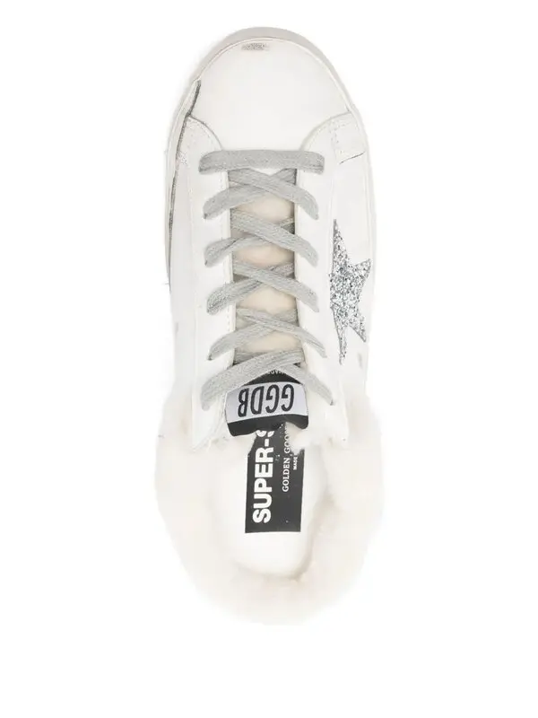 GOLDEN GOOSE Super Star Sabots - White