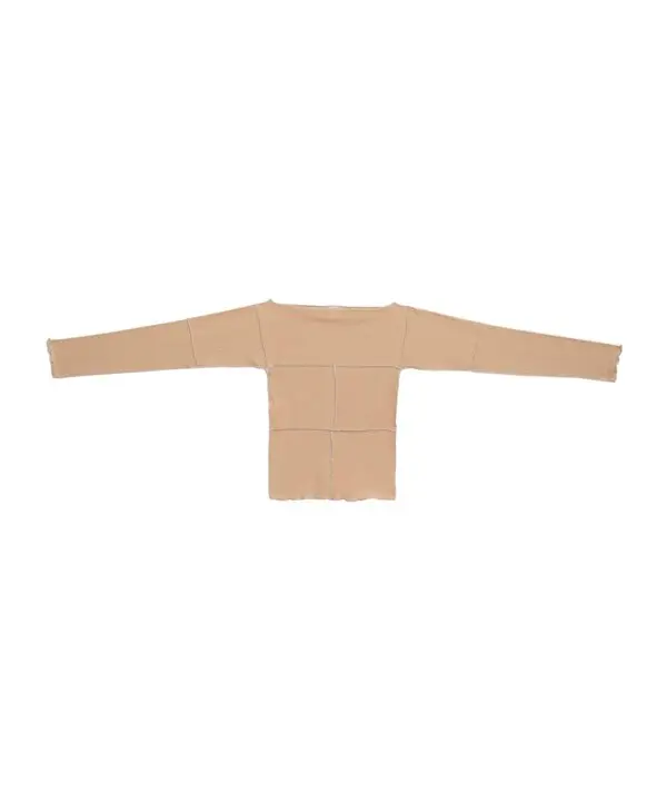 BASERANGE Cinder Ribbed Long Sleeve T-shirt - Nude