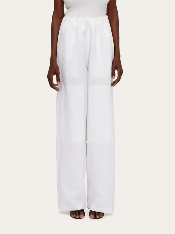 FERRAGAMO Rope Detail Wide-leg Trousers