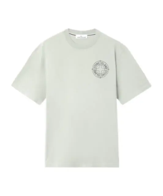 Stone Island Logo Printed Crewneck T-shirt