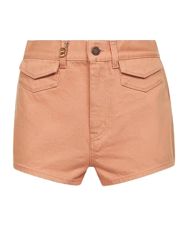 Chloé High-waisted Denim Shorts - Pink