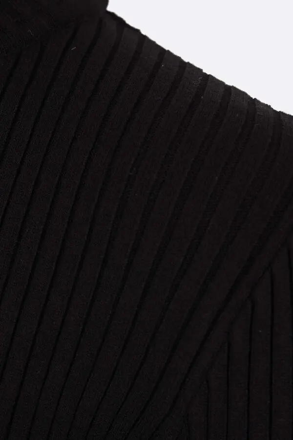 COURREGES Cut-out High Neck Jumper - Black