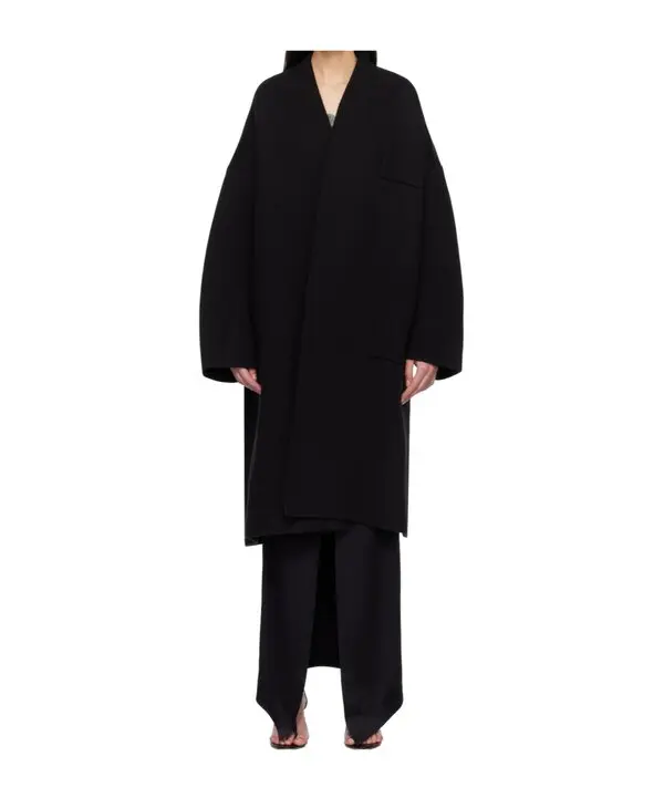 TOM FORD Sculptural Interlock Wool Blend Long-sleeved Coat