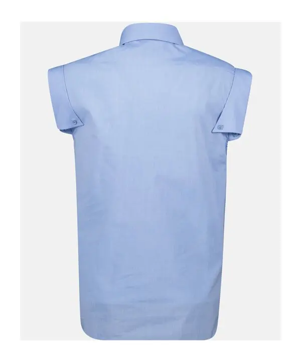 Moschino Laurel Embroidered Sleeveless Shirt