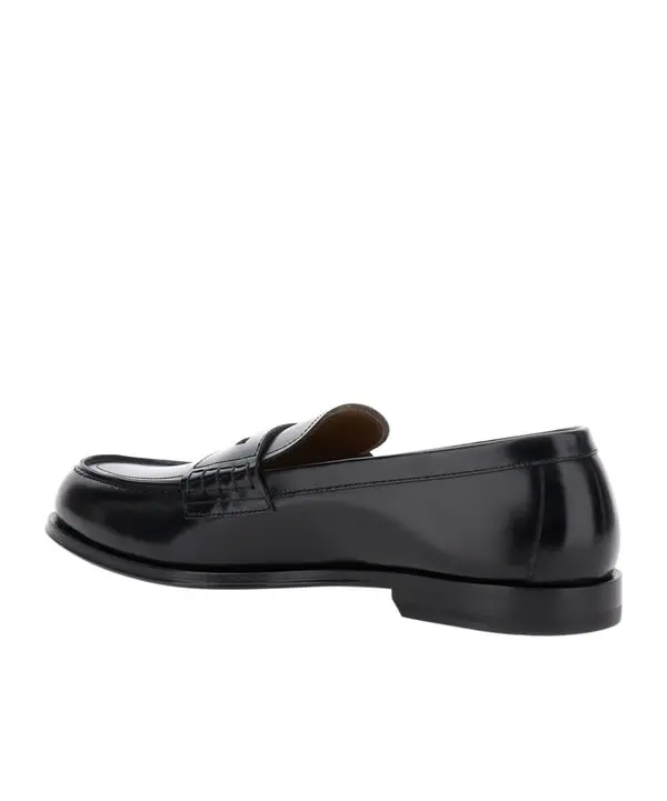 Dsquared2 Neoclassic Loafers With Designer Logo - Black