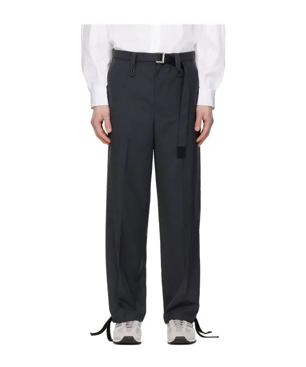 Sacai Wool Blend Casual Pants