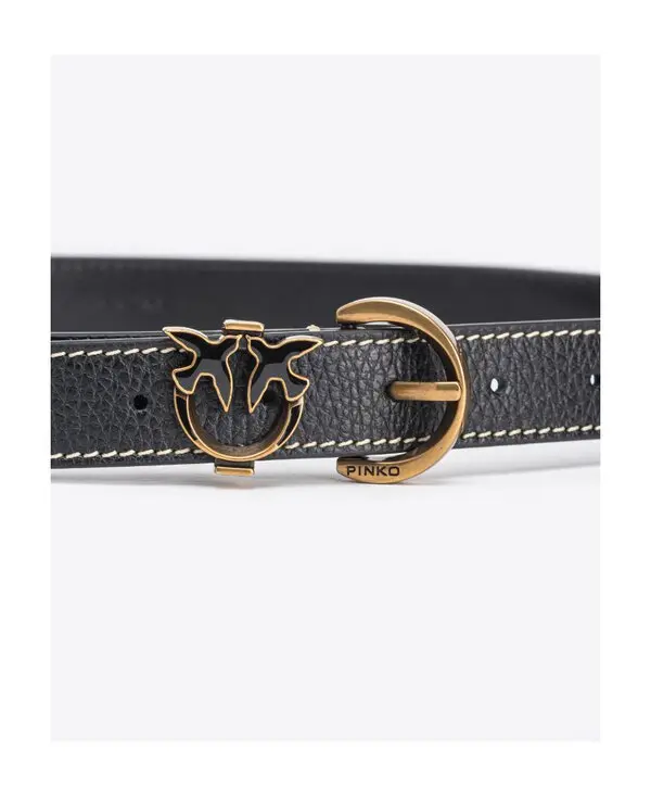 Pinko Love Birds Plaque Buckled Belt