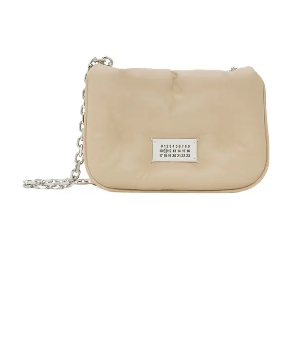 MAISON MARGIELA Glam Slam Quilted Padded Messenger Bag - Almond-colored