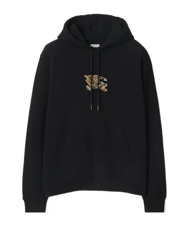 Burberry Checked Drawstring Hoodie