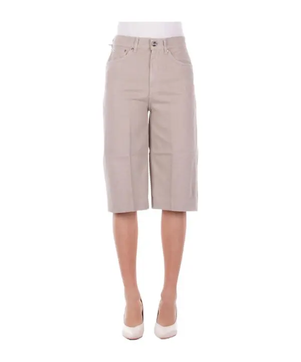DONDUP Delfine Regular Fit Denim Shorts - Nude