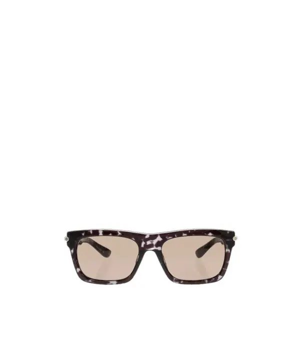 Alexander McQueen Square Frame Sunglasses - Tortoiseshell Pattern