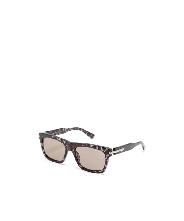 Alexander McQueen Square Frame Sunglasses - Tortoiseshell Pattern