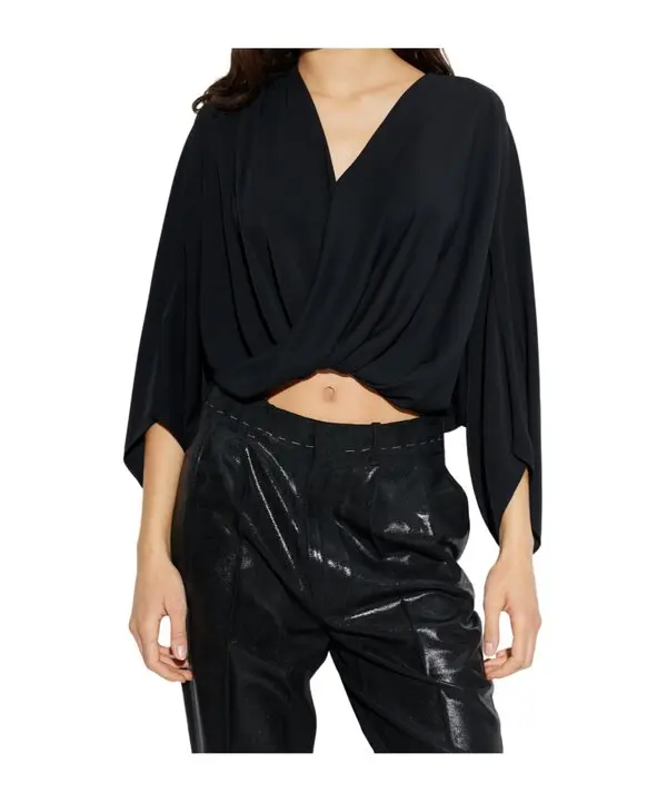 MAISON MARGIELA Draped V-neck Top