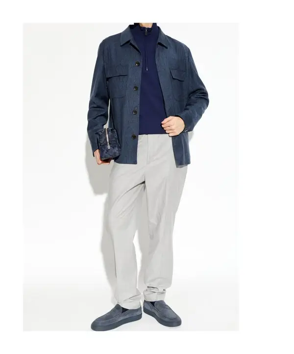 Etro Flap Pocket Shirt Jacket - Blue