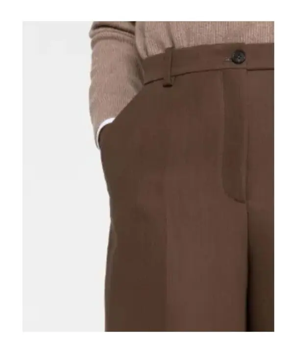 THE ROW Wide-leg Trousers - Brown
