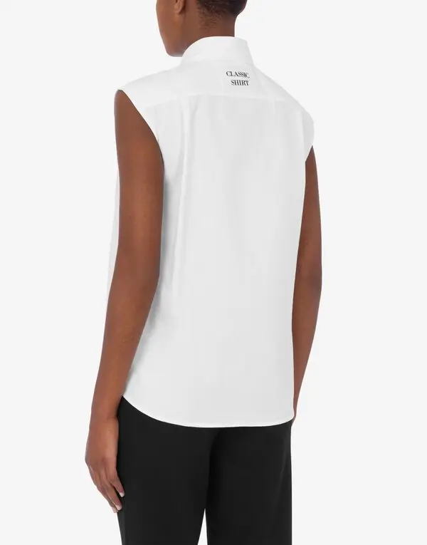 Moschino Pintuck Detailed Curved Hem Shirt
