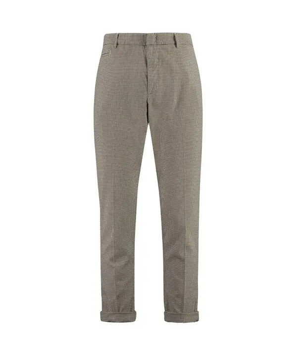 DONDUP Joe" Prince Of Wales Checked Tailored Trousers