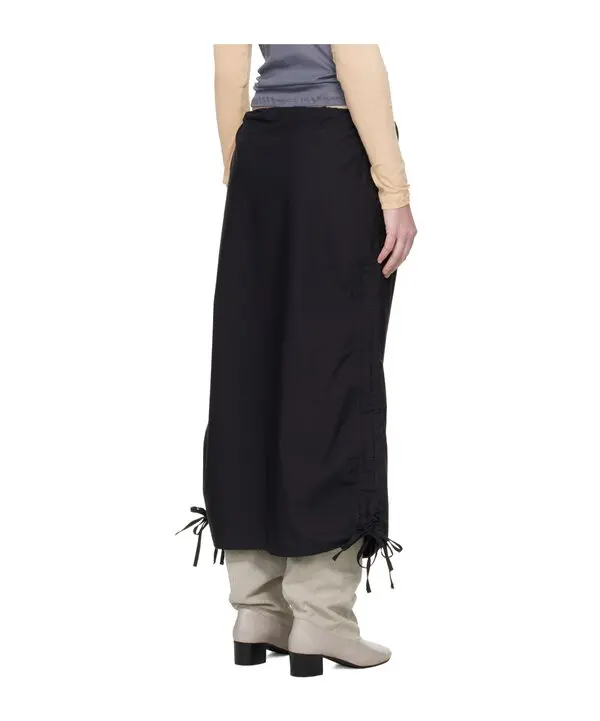 BASERANGE Drawstring Midi Skirt