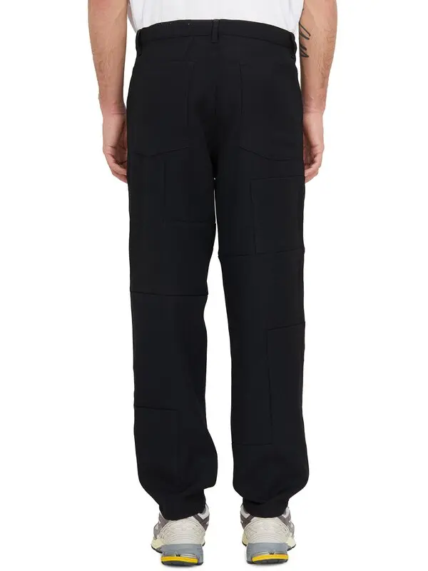 Comme Des Garçons Belt Ring Paneled Casual Pants