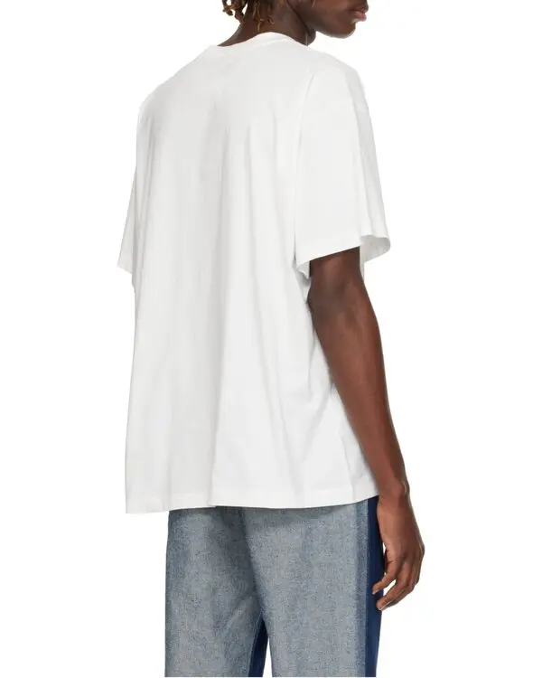 MAISON MARGIELA Logo Patch Crewneck T-shirt - White