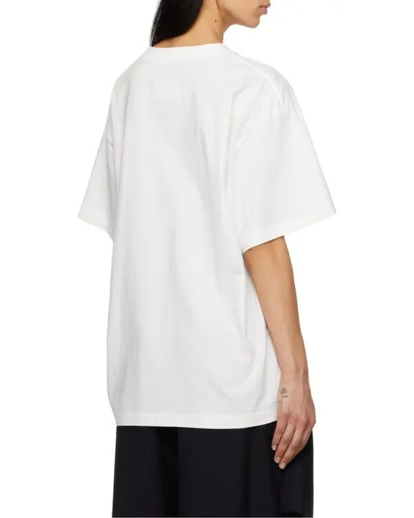 MAISON MARGIELA Logo Patch Crewneck T-shirt - White