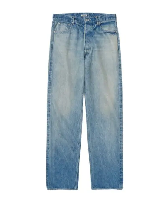Auralee Belt-loop Jeans - Blue
