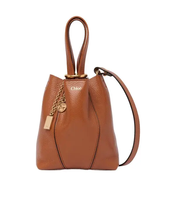 Chloé Small Spin Charm Detail Tote Bag - Drab
