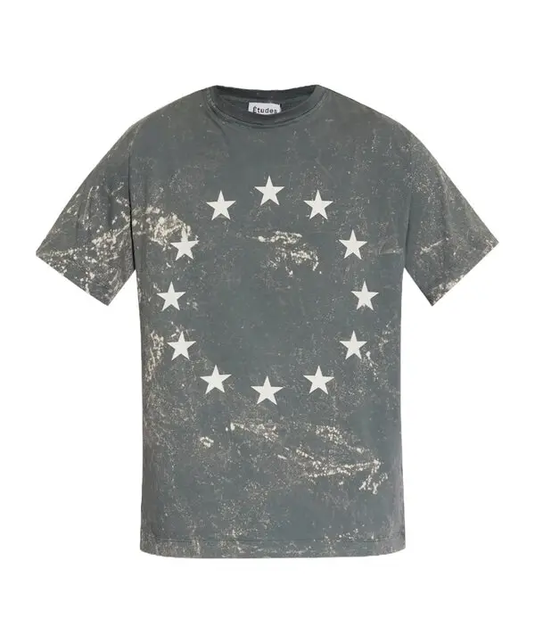 ETUDES Star-print Cotton T-shirt