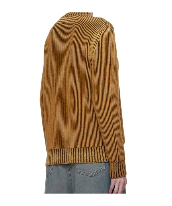 MAISON MARGIELA Ribbed Logo Knit Sweater
