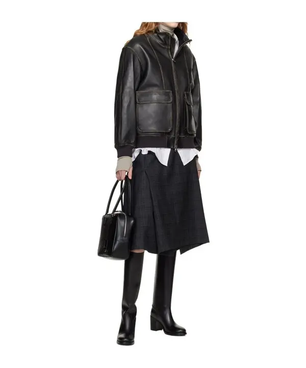 DUNST Long-sleeved Leather Jacket