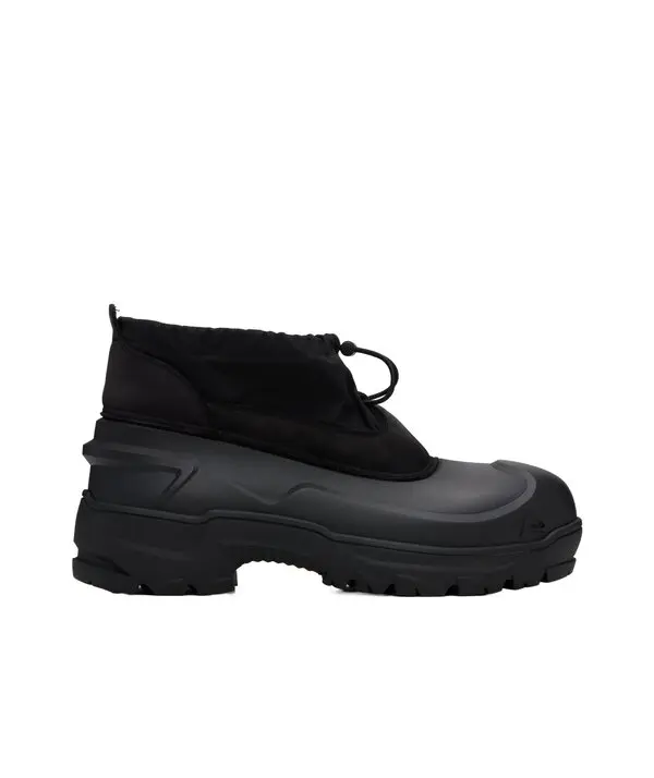 ROA Mid Calf Rubber Calf-suede Boots - Black